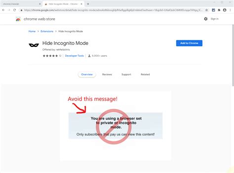 How To Configure The Hide Incognito Mode Extension