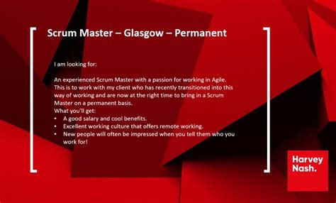 Scrummaster Scrummasterjobs Glasgow Bethany Mckenzie