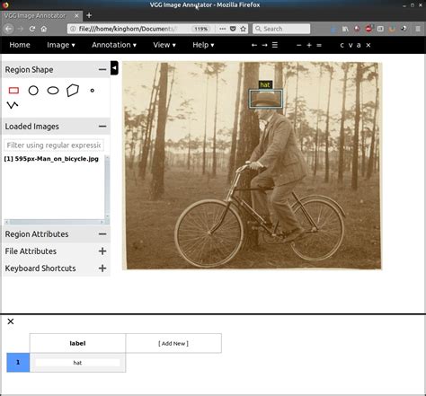Easy Image Bounding Box Annotation With A Simple Mod To Vgg Image