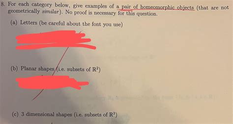 Solved For Each Category Below Give Examples Of A Pair Chegg Com