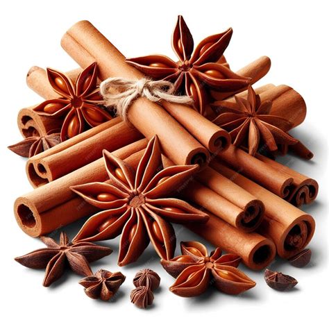Premium Photo Spice Cinamon Sticks On White Background