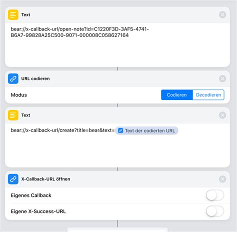 X Callback Url Within X Callback Url Rshortcuts