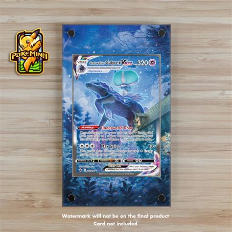 Shadow Rider Calyrex Vmax Alternate Art Custom Pokemon Display Case Etsy