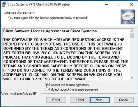 Error While Installing Cisco VPN Client Technoresult
