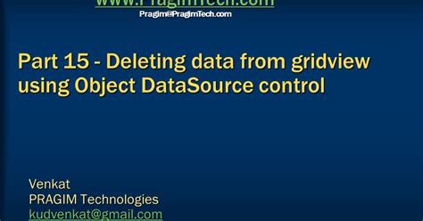Sql Server Net And C Video Tutorial Part 15 Deleting Data From