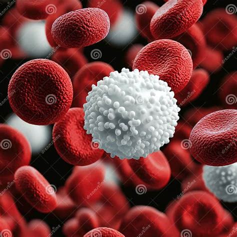 Microscopic Guardians Leukocytes Magnified Under Microscope Revealing