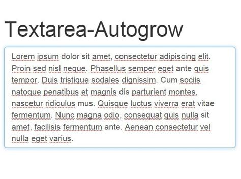 Biblioteca De JavaScript Para Auto Grow TextArea Basado En Su