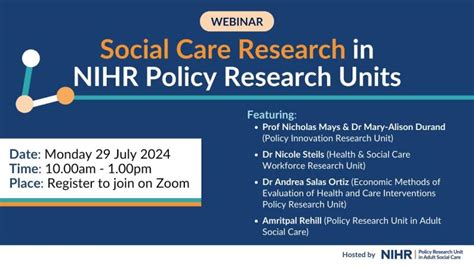 Ascru Webinar Social Care Research In Nihr Policy Research Units Nicole Steils Care Policy