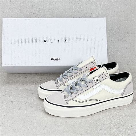 Alyx X Vans Vault Og Style 36 Lx White Low Top Casual Sneakers Shopee