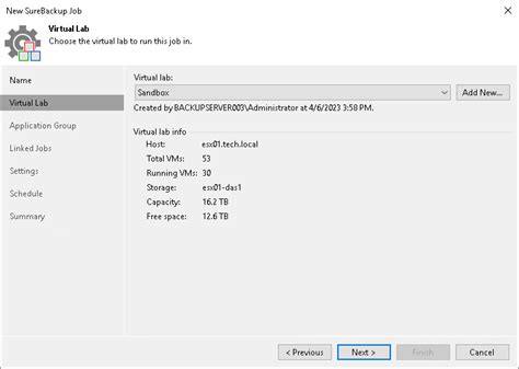 Creating Surebackup Veeam Agent Management Guide