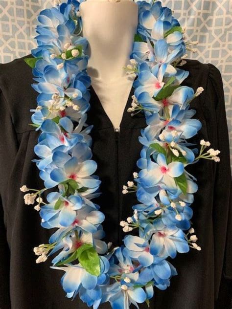 Class Of 2025 Hawaiian Plumeria Flower Lei Fabric Flower Lei Graduation