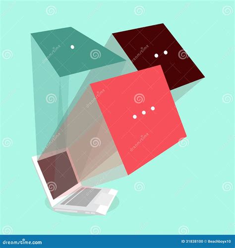 Laptop Template With Blank Black Screen Vector Mockup 193681457