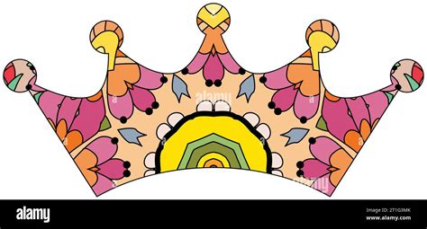 Crown Zentangle Styled For T Shirt Design Tattoo And Other Decorations Stock Vector Image And Art