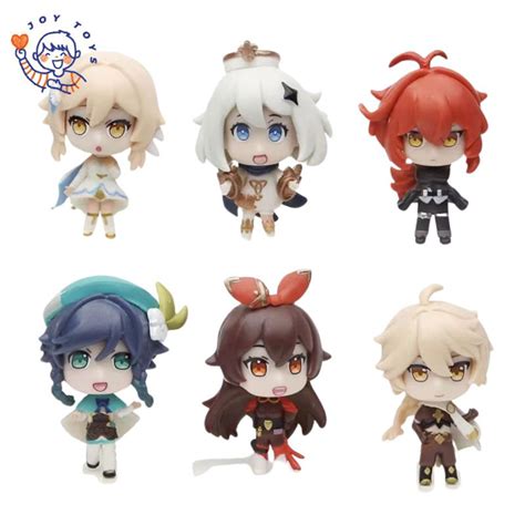 Jual Genshin Impact Chibi Paimon 8 Cm 6 Pcs Shopee Indonesia