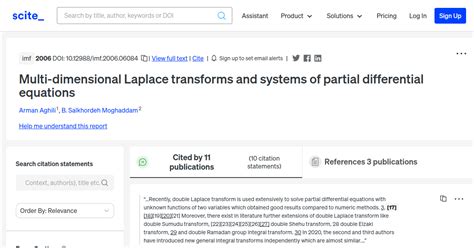 Multi Dimensional Laplace Transforms And Systems Of Partial Differential Equations Scite Report