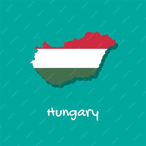 Hungary Flag Map