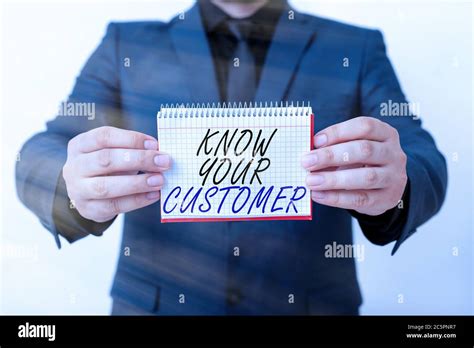 Writing Note Showing Know Your Customer Business Concept For The Idea Of Business