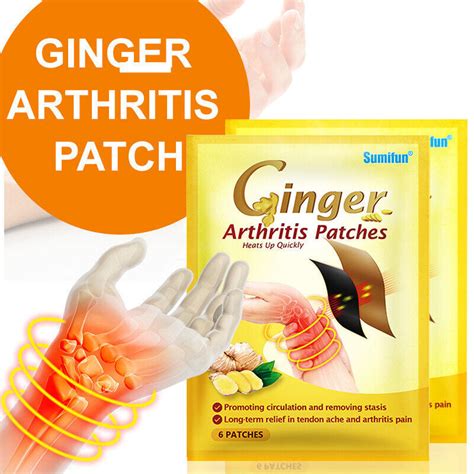 Pack Of 6 Ginger Patches For Pain Relief Posturalia