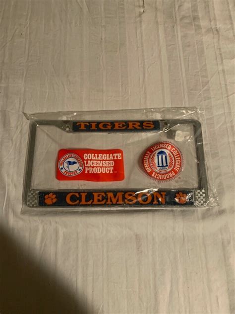 Clemson Tigers Ncaa License Plate Frame Rico Ebay