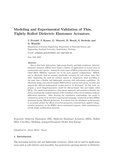 Pdf Modeling And Experimental Validation Of Thin Tightly Rolled