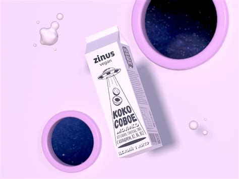Редизайн растительного молока Zinus on Behance