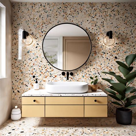 15 Stunning Tile Bathroom Countertops Ideas