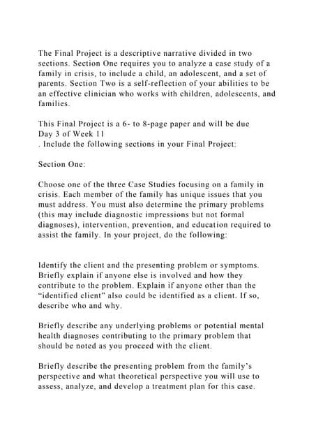 The Final Version Of The Integrated Investigation Project Ideally Docx