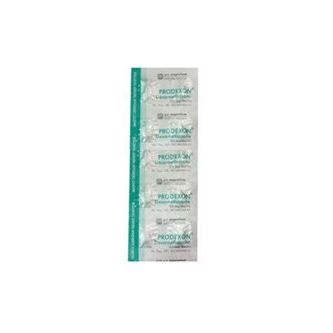 Prodexon 05 Mg 10 Tablet Bali Pharmacy