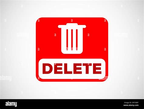 Delete Button Trash Can Bin Symbol Delete Web Icon Vector