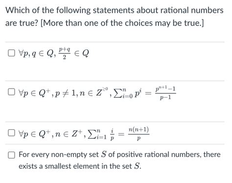 Solved Which Of the Following Statements About Rational Solved Which Of the Following Statements About Rational