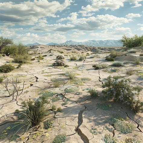 Premium Photo Desertification Effects Arid Land Cracked Soil Drought