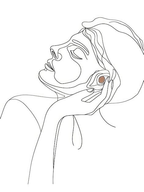 Premium Photo Woman Applying Makeup With A White Brush Generative Ai