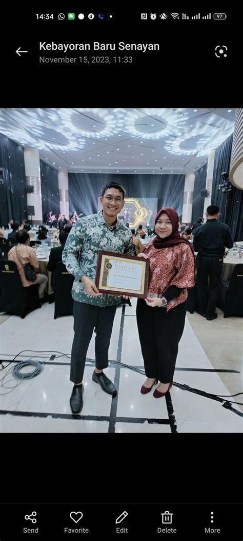Alfian Pratama On Linkedin Alhamdulillah It Was An Honor To Receive An Award From The Directorate