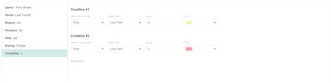 Conditional Formatting In Reports Everhour Blog