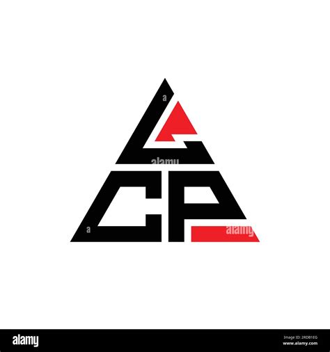 lcp triangle letter logo design with triangle shape lcp triangle logo