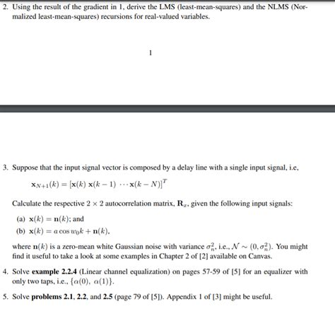 1 Let D Be A Zero Mean Scalar Valued Random