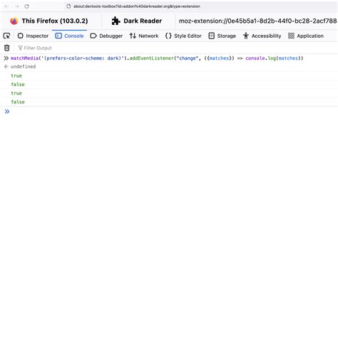 Bug System Color Scheme Does Not Work On Firefox · Issue 9582 · Darkreaderdarkreader · Github