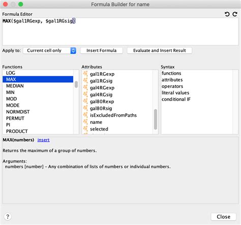 Column Data Functions And Equations Cytoscape User Manual Documentation