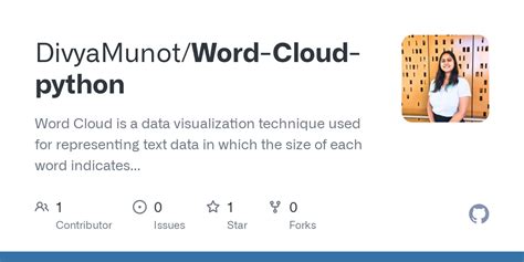 GitHub DivyaMunot Word Cloud Python Word Cloud Is A Data Visualization Technique Used For