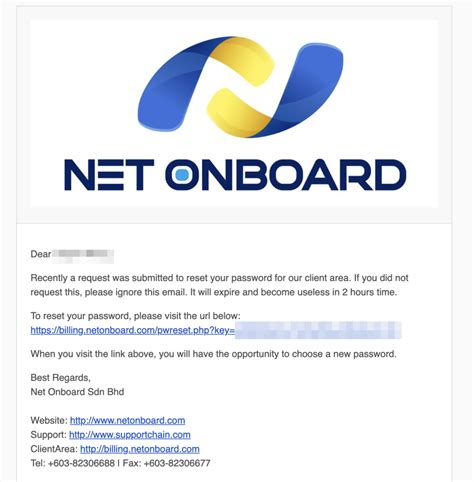 Reset Password Via Billing Portal
