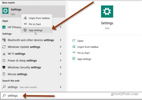 How To Reset The Windows Settings App