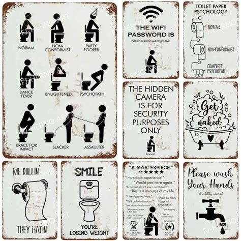 Funny Men Bathroom Signs