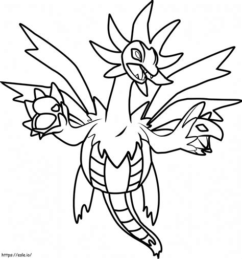 Hydreigon De Pokémon Para Colorir