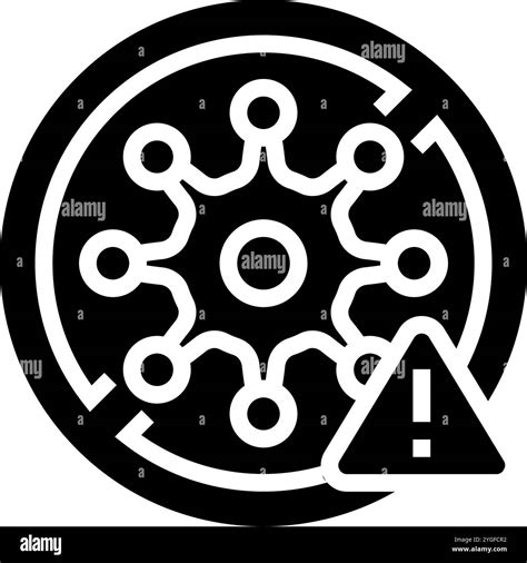 Cross Contamination Prevention Glyph Icon Vector Illustration Stock