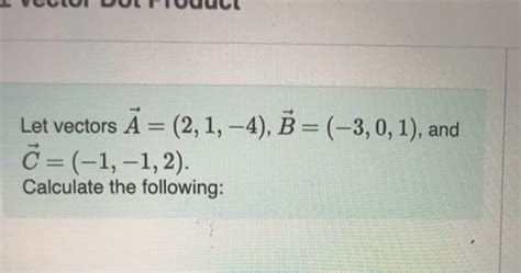 Solved What Is The Angle AB Between A And B Express Your Chegg Com
