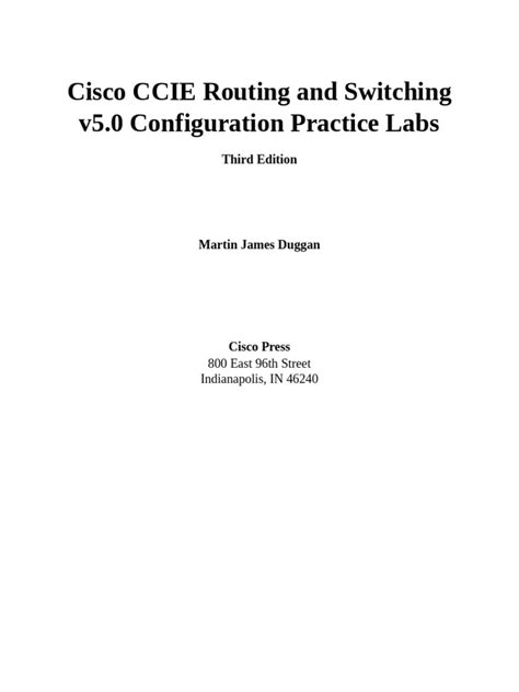 Cisco Ccie Routing And Switching V50 Configuration Practice Labs Pdf
