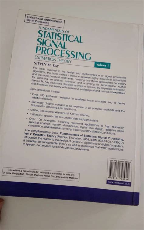 buy statistical signal processing vol1 book online at low prices in