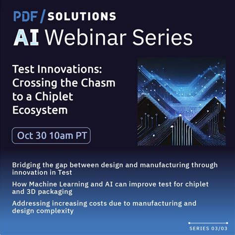 Test Chiplet Manufacturing Pdfsolutions Semiconductor… Pdf Solutions