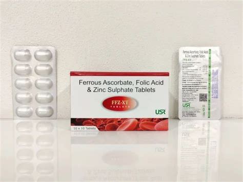 Ferrous Ascorbate Folic Acid Zinc Sulphate Tablets At Rs 1390 Box Ferrous Ascorbate Tablet In