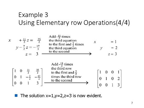 lecture 2 elementary row operations gaussian elimination method